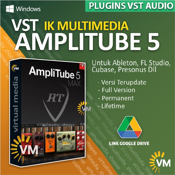 Jual IK MULTIMEDIA AMPLITUBE 5 VST PLUGINS GITAR AUDIO SOUND AMPLI EFEK ...