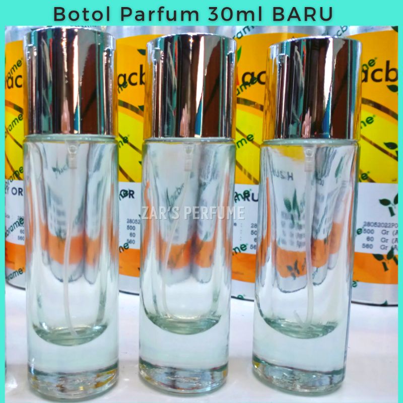 Jual BOTOL PARFUM 30 ML MOTIV POLOS BENING - BOTOL BARU - BOTOL PARFUM ...