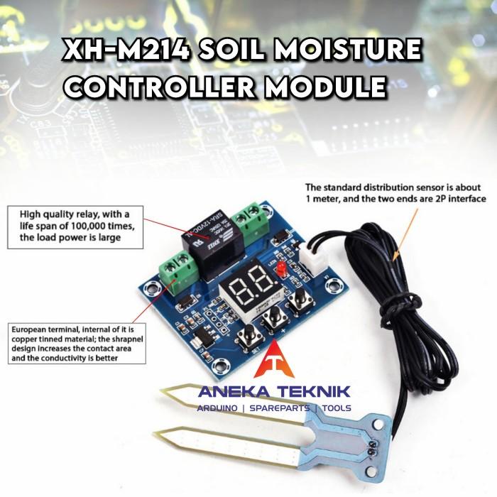 Jual Sensore Xh-M214 Sensor Kelembaban Tanah / Soil Moisture Controller ...
