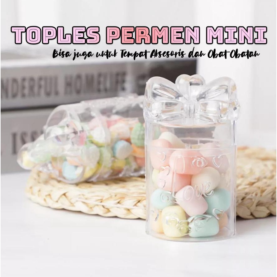Jual AZ TEMPAT PERMEN / TOPLES PASTIK MINI TEMPAT PERHIASAN SERBAGUNA ...