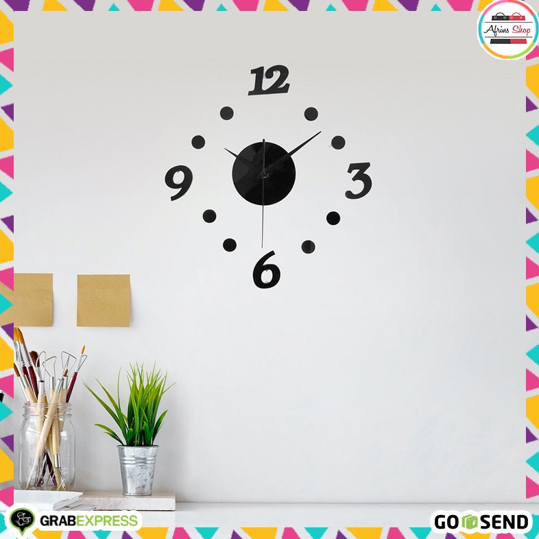 Jual Jam Dinding DIY Mini Dekorasi Rumah 30-50cm | Shopee Indonesia