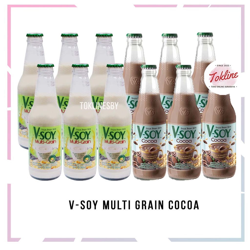 Jual [ 1 PAKET ISI 6 PCS ] VSOY V-SOY V SOY MULTI GRAIN COCOA 300ML ...