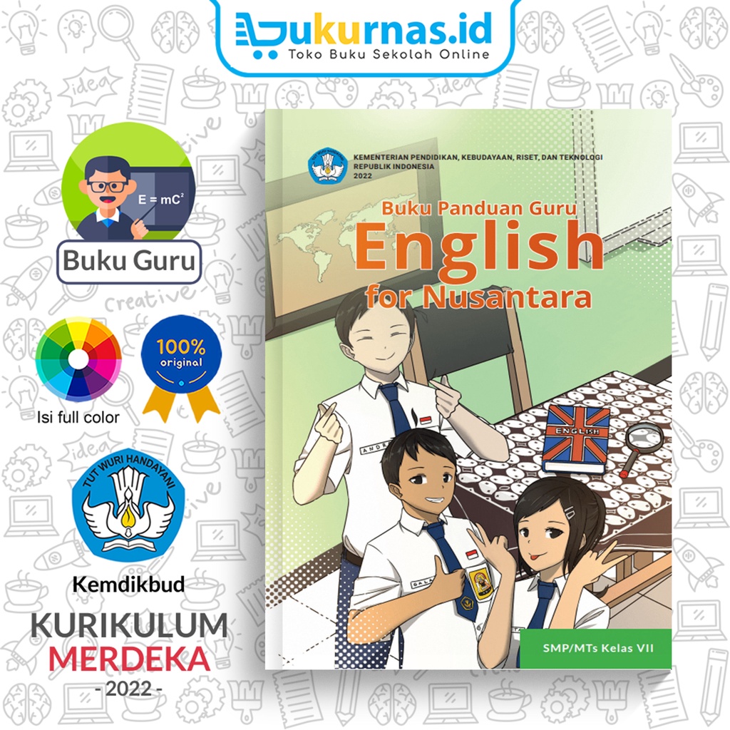 Jual Buku Panduan Guru Bahasa Inggris English for Nusantara untuk SMP/MTs Kelas 7 K-Merdeka ...