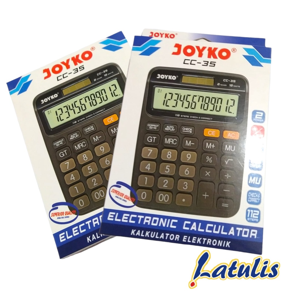 Jual Calculator joyko CC-35 ( 12 Digit ) | Shopee Indonesia