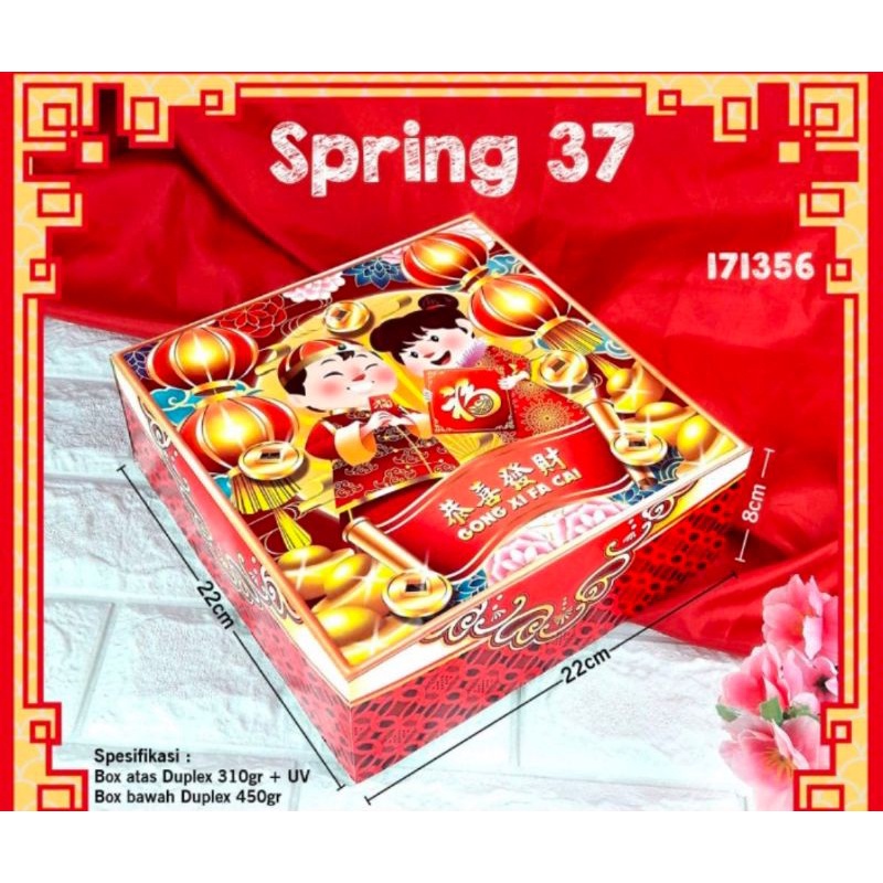 Jual Chinese New Year Box Imlek 22x22 x8cm Box Imlek Kue bOlu Box Imlek ...