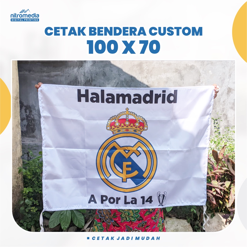 Jual PROMO CETAK BENDERA 100 X 70 PRINTING BENDERA KAIN BENDERA ...
