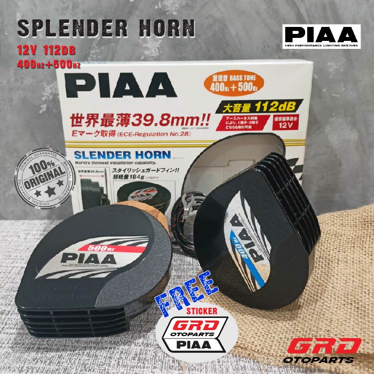Jual KLAKSON PIAA SLENDER HORN 12V BASS TONE ORIGINAL (MADE IN JAPAN) | Shopee Indonesia