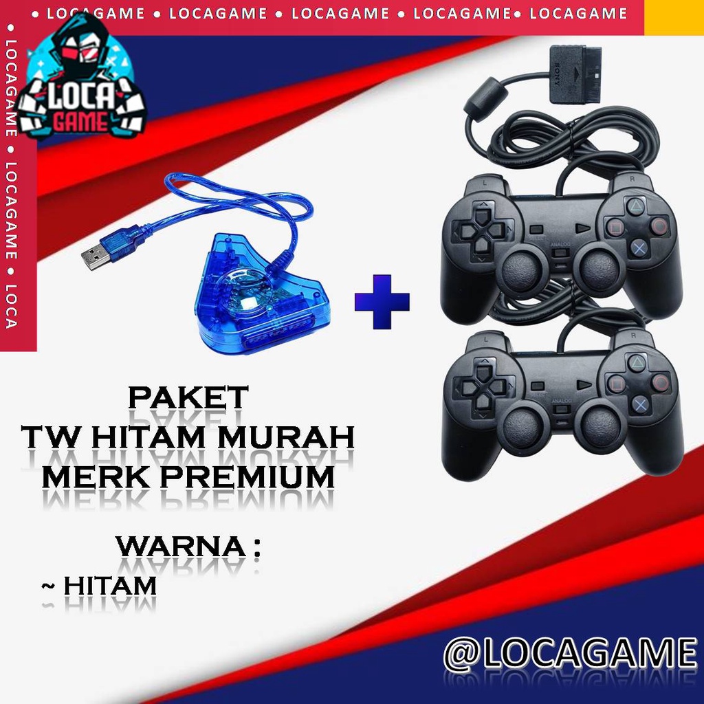 Jual PAKET COMPLETE STIK STICK PS2 DAN CONVERTER USB 2 SLOT | Shopee ...