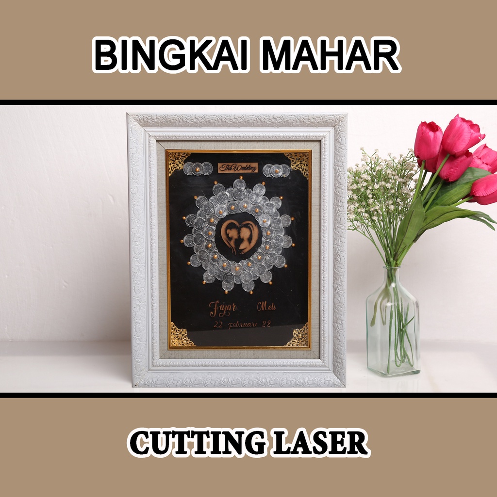Jual Bingkai Mahar Rustic/Bingkai Mahar Elegan/Bingkai Mahar Cutting ...