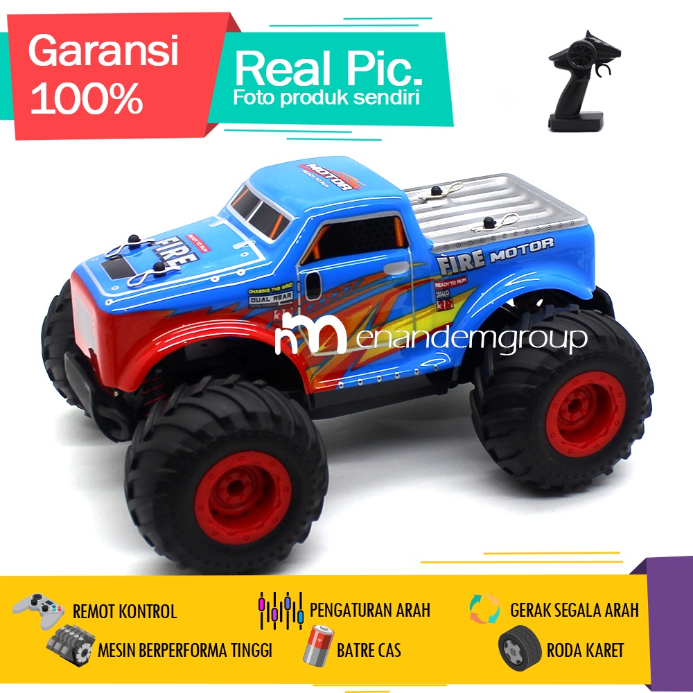 Jual Mainan Mobil Remot Kontrol RC Monster Truk Rock Crawler Offroad ...