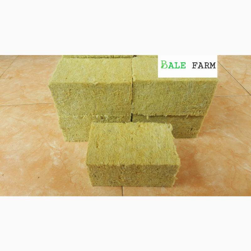 Jual media tanam rockwool hidroponik 10cm bisa untuk 90lubang tanan ...