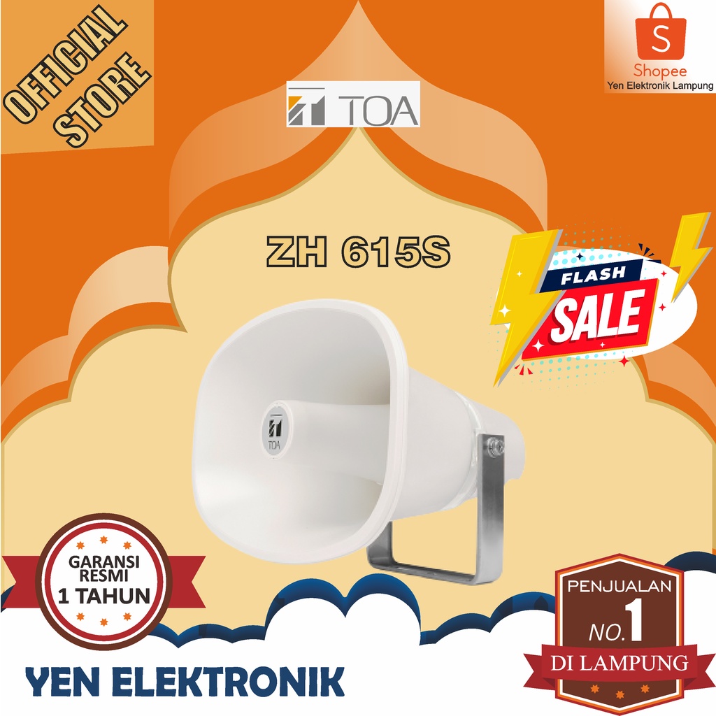 Jual Speaker TOA ZH 615S Paging horn speaker TOA 15 watt Garansi Resmi TOA 1 Tahun | Shopee ...