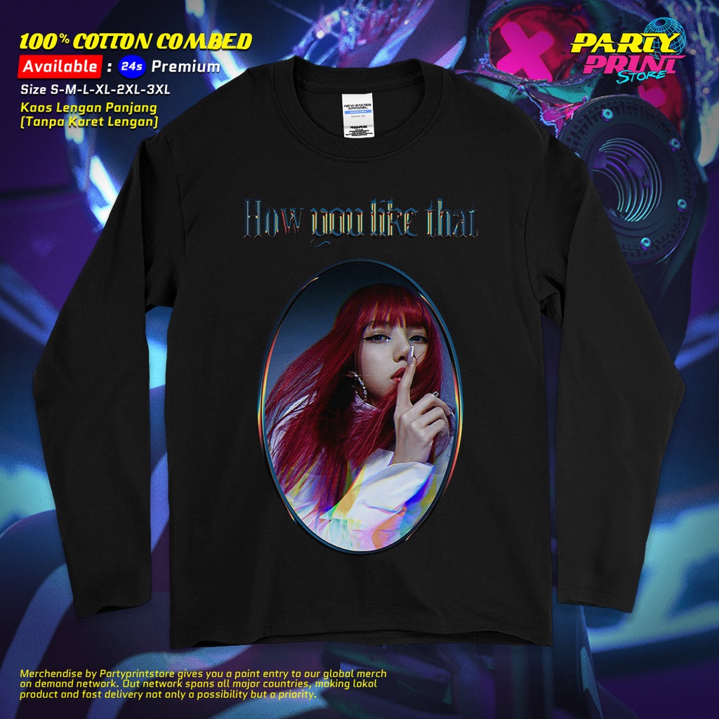 Jual Partyprintstore Kaos Lengan Panjang Pria Band Musik Blackpink Bts ...