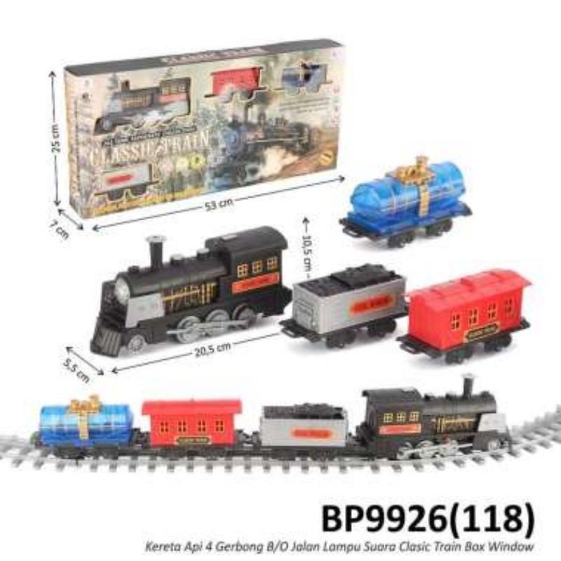 Jual Promo Mainan Kereta Api Rel Classic Train Play Set / Kereta Rail ...
