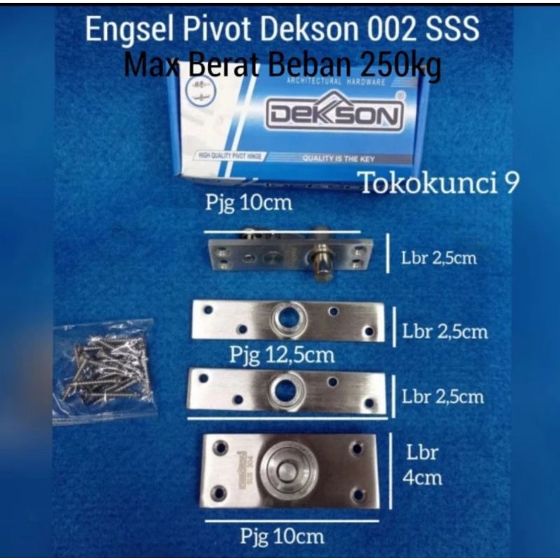 Jual Engsel Pivot Dekson PIVOT HINGE DKS 002 ESS PV 002 Dekson | Shopee ...