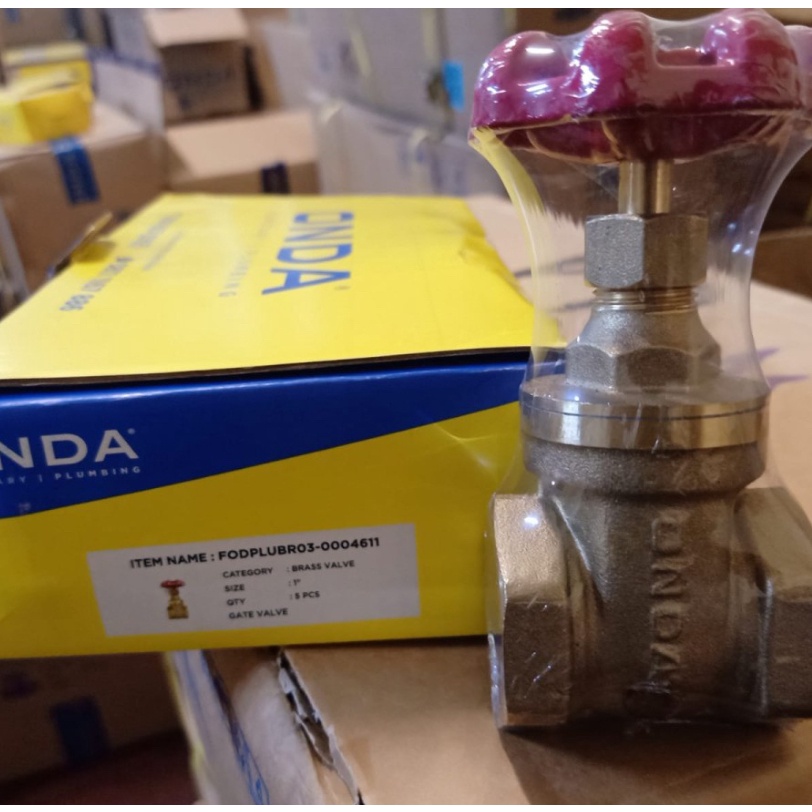 Jual stop kran putar onda kuningan / Gate valve | Shopee Indonesia