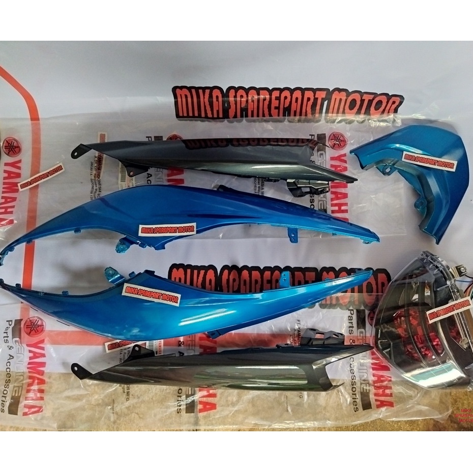 Jual PAKET COVER YAMAHA MIO SOUL GT BIRU / PAKET COVER BELAKANG YAMAHA ...