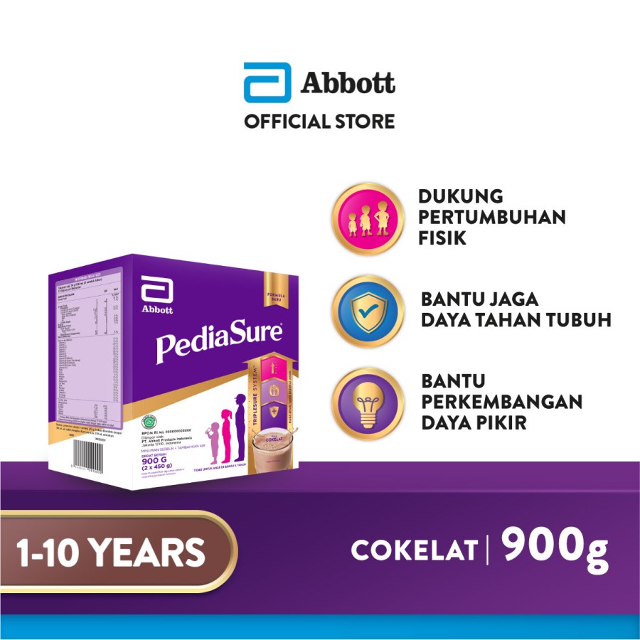 Jual Pediasure Coklat 900 g (1-10 tahun) Susu Formula Pertumbuhan | Shopee Indonesia