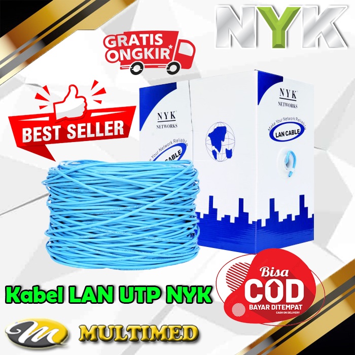 Jual Kabel LAN Internet UTP CAT 5E 1 Roll 305 METER - untuk indoor ...