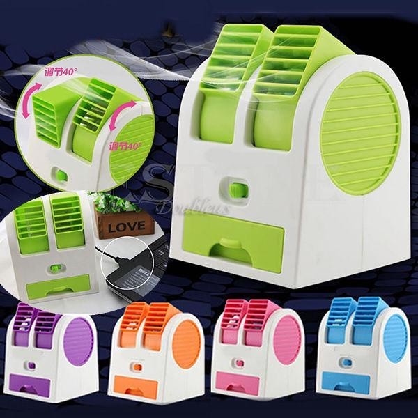 Jual AC Mini Portable Double Cooler Fan / Kipas Angin Aromaterapi ...