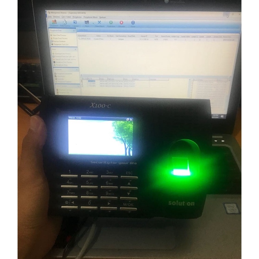 Jual Fingerprint Solution X100C / Mesin Alat Absensi Sidik Jari ...
