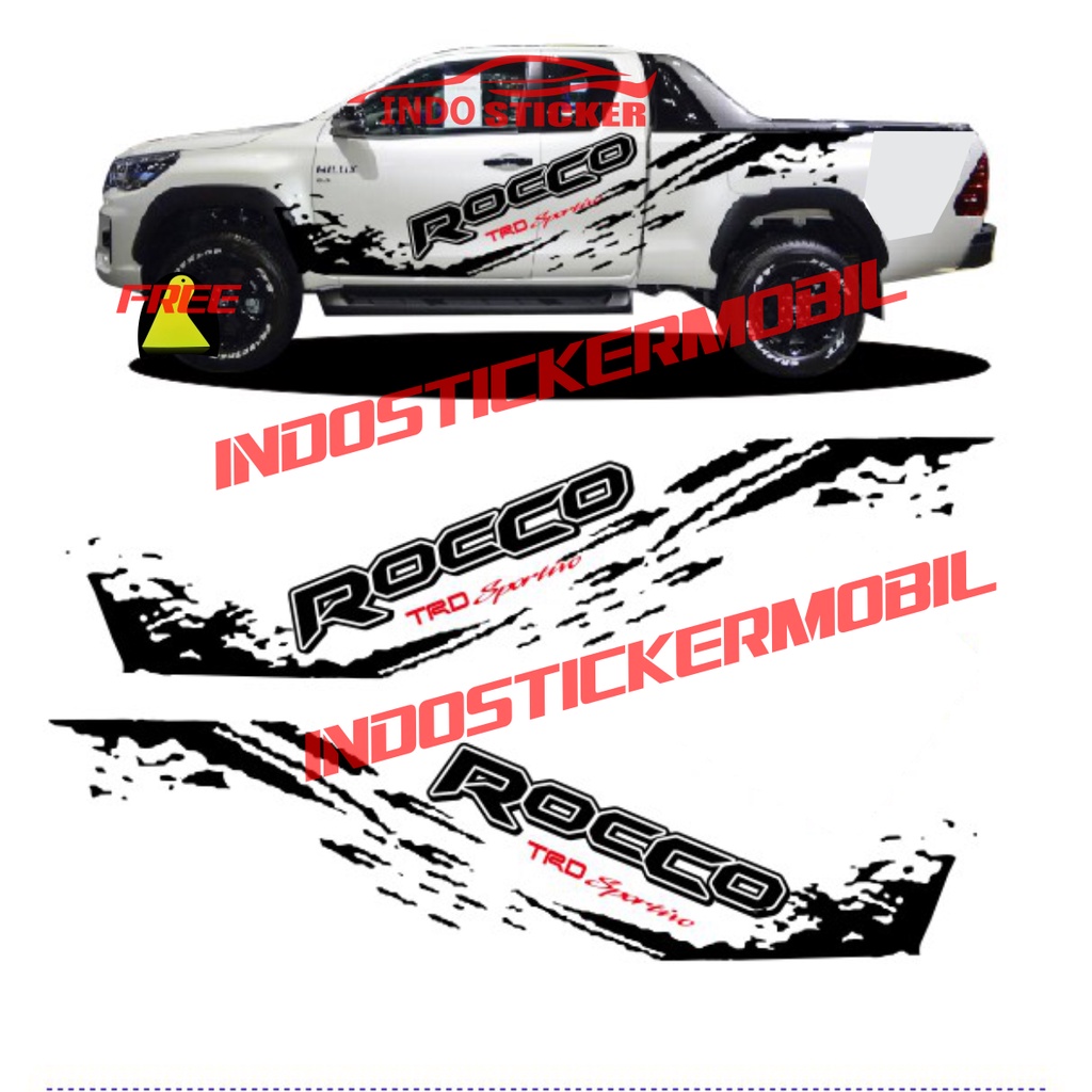 Jual STICKER CUTTING STICKER MOBIL TRUK PICKUP ROCCO STICKER MOBIL ...