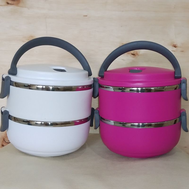 Jual Lunch Box Rantangan Makanan Stainless Steel Kuche 2Layer 100% ...