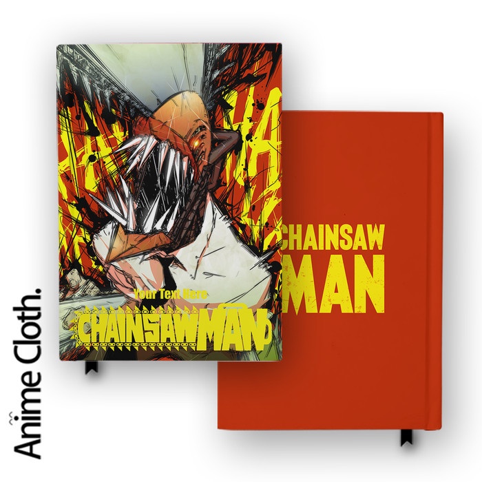 Jual Buku Catatan Notebook Chainsaw Man Denji 2 Custom Nama Diary ...