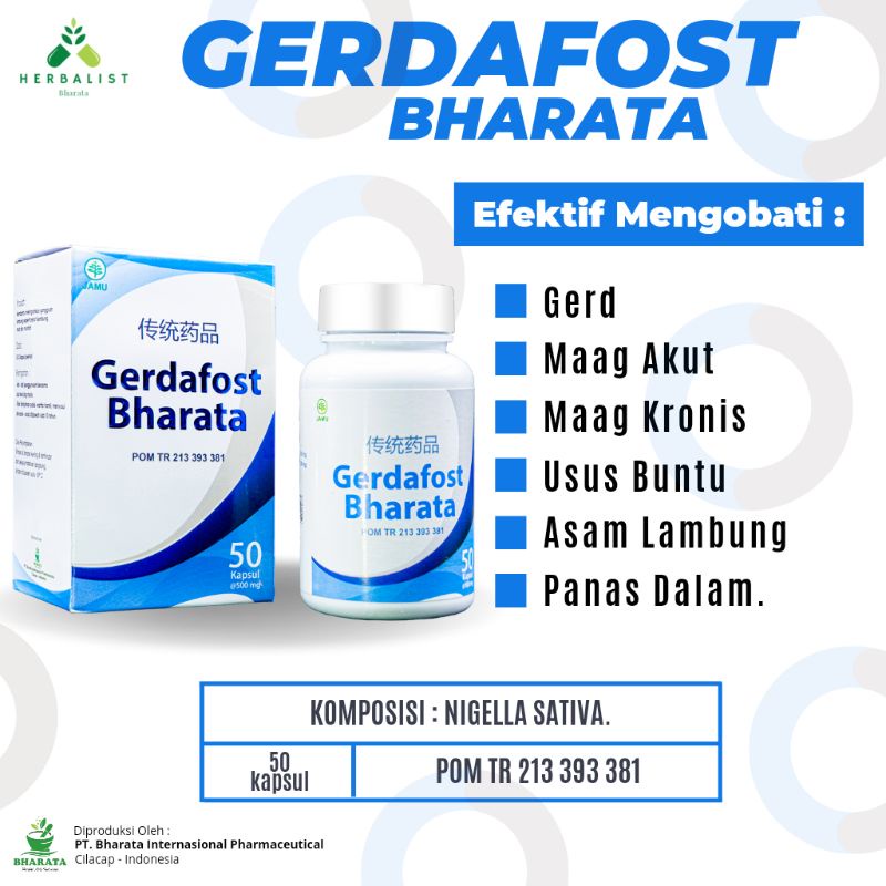 Jual Gerdafost Bharata Obat Gerd Asam Lambung Maag Kronis Maag Akut ...