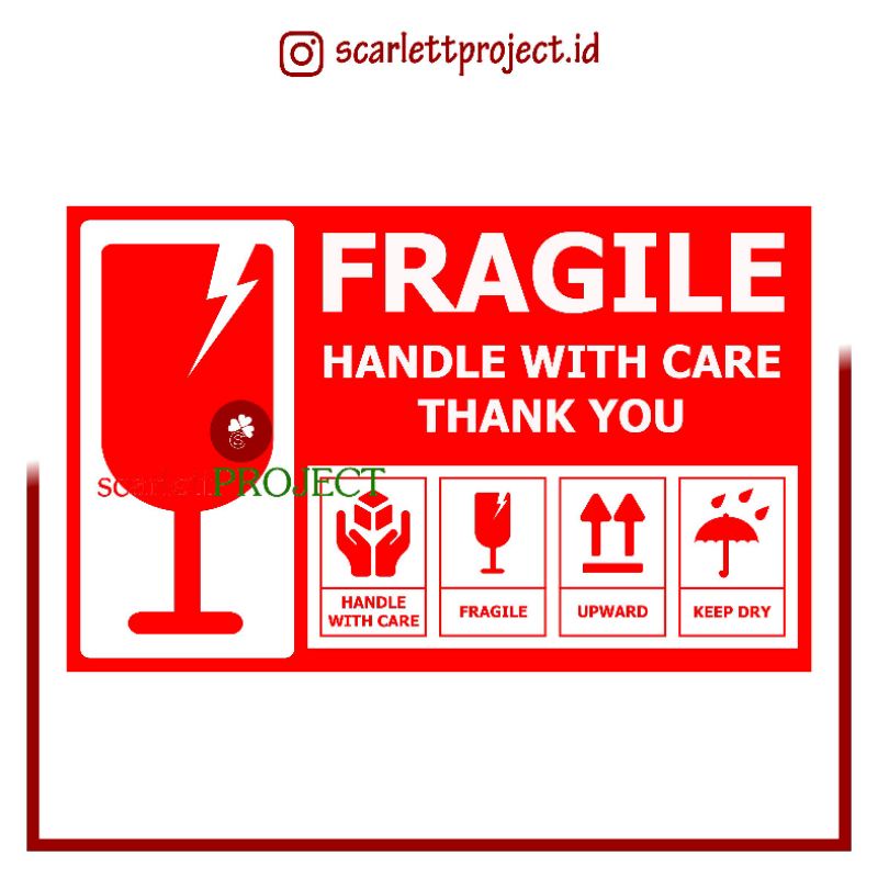 Jual sticker fragile / sticker fragile murah / vynil | Shopee Indonesia