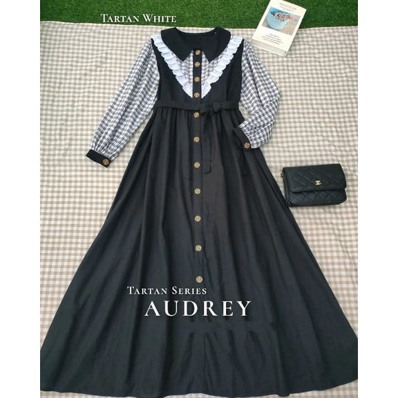 Jual Baju Gamis Dress Remaja Anak Muslim AUDREY VINTAGE Kekinian Modern ...