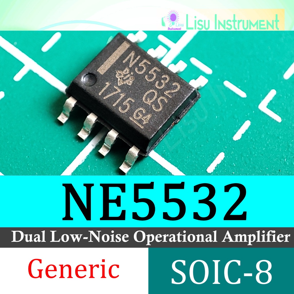 Jual NE5532 5532 NE5532DR Dual Low-Noise Operational Amplifiers SOIC-8 | Shopee Indonesia