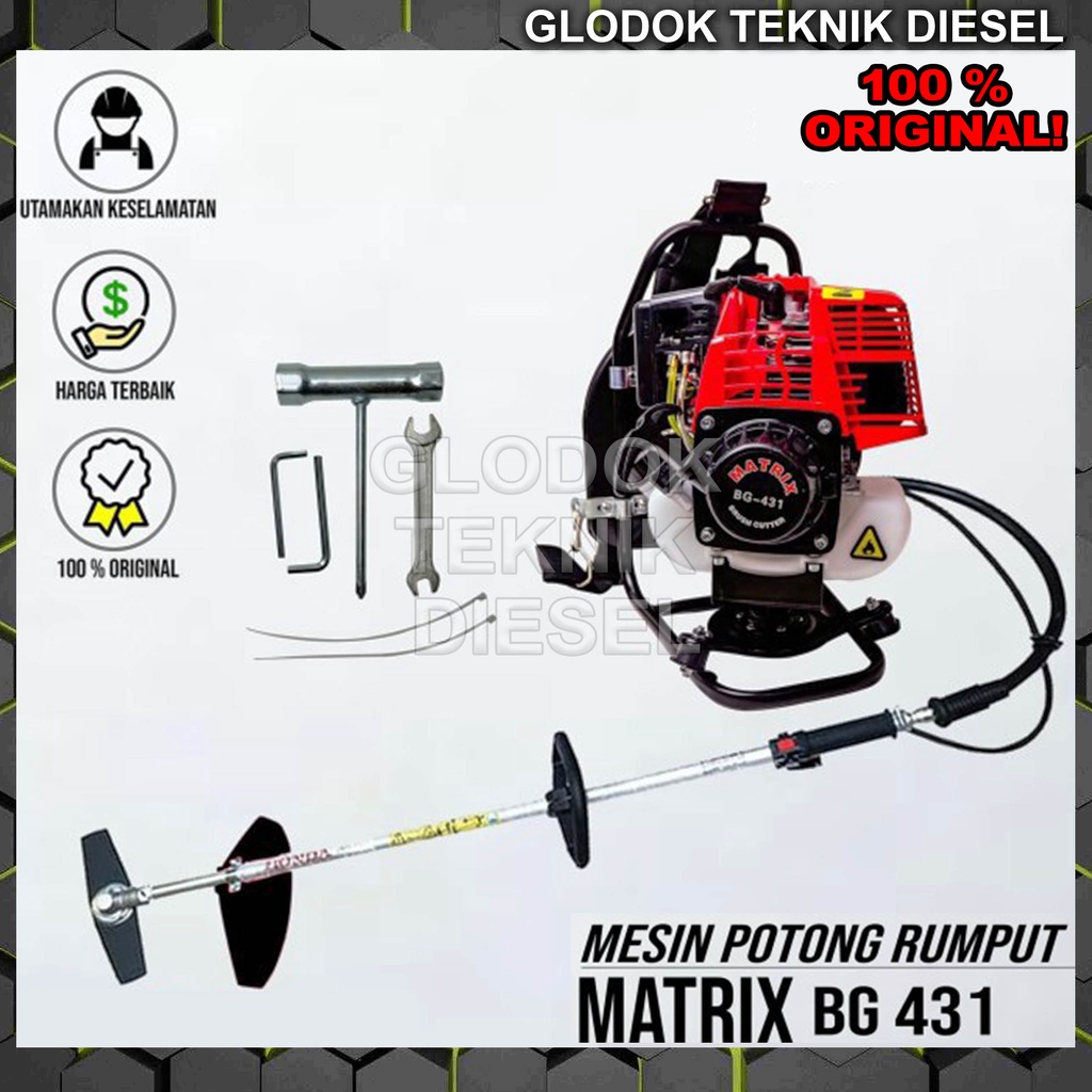 Jual MATRIX MESIN POTONG RUMPUT GENDONG 4 TAK BRUSH CUTTER 4 STROKE KUALITAS TERBAIK | Shopee ...