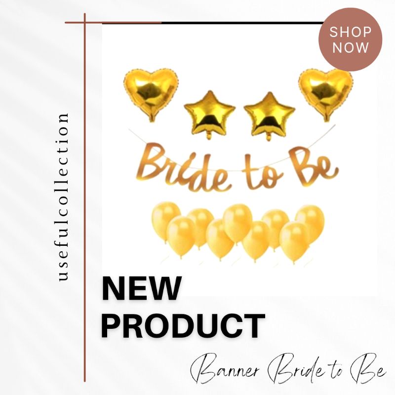 Jual Only BANNER Banner Bride To Be Bridal Shower Pengantin | Shopee ...