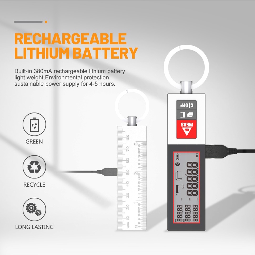 Jual PREORDER Mileseey Bluetooth Laser Rangefinder Portable MINI Meter ...