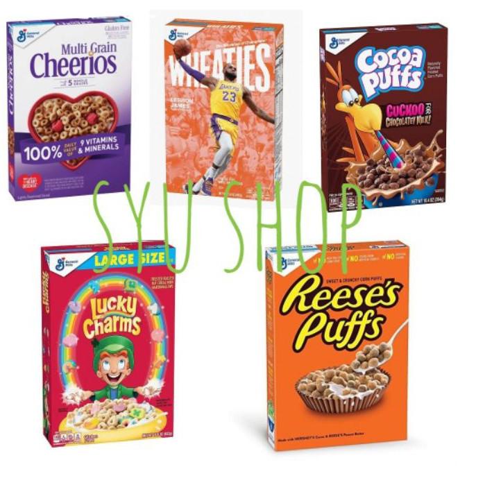 Jual kode7d7Cr--reese's reeses pudf puffs peanut butter cereal cheerios ...