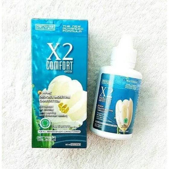 Jual Cairan X2 / Cairan Softlens X2 60 ML / X2 Comfort Air Softlens ...
