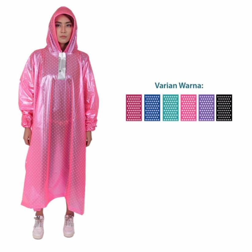 Jual Jas Hujan PLEVIA Poncho Lengan Polkadot POP 850 [BIT.18Oc22υ ...