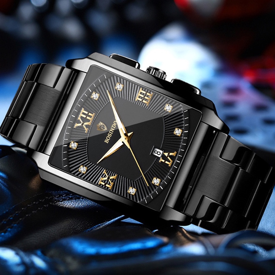 Jual Jam tangan pria terbaru BOSINDO-C26 Jam tangan pria tahan air ...