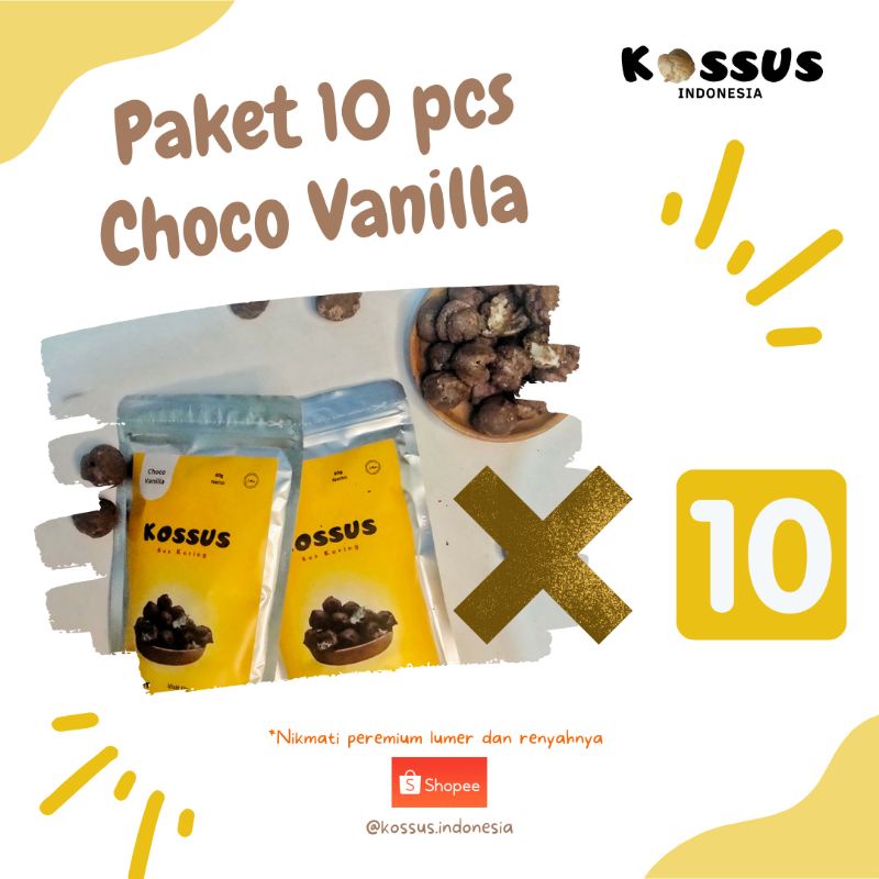 Jual KOSSUS INDONESIA - Sus Kering premium 10 pcs choco Vanilla lumer ...