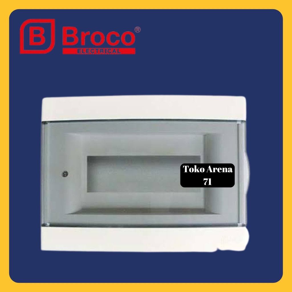 Jual BROCO Box MCB 8 Group IB Inbow Transparan Modules Original 17108 ...