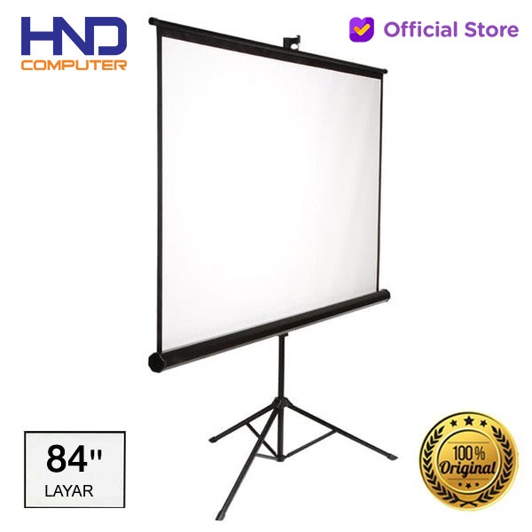 Jual Tripod Screen Projector - Layar Proyektor Tripod 84" | Shopee ...