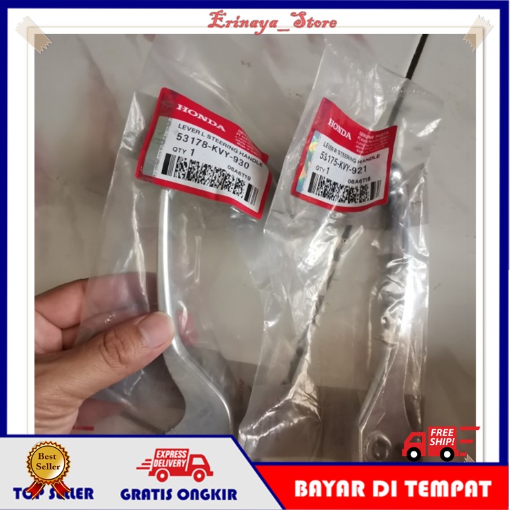 Jual ORIGINAL AHM Handel Handle Rem Kanan Kiri Set Motor Honda Beat ...