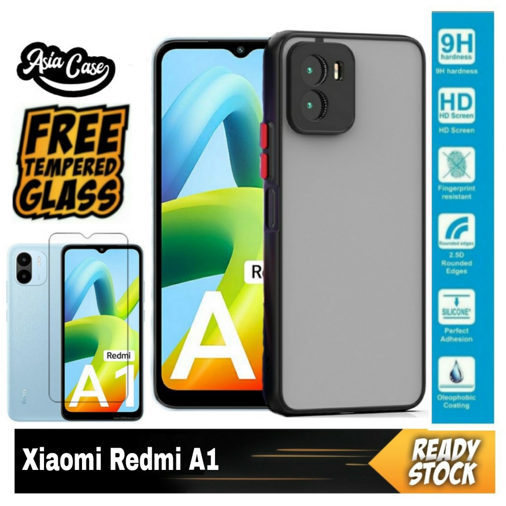 Jual Promo 2 IN 1 Case Xiaomi Redmi A1 2022 Free Tempered Glass Layar ...