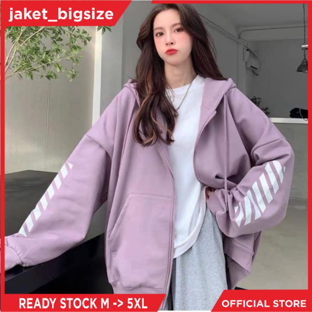 Jual Jaket Zipper Dewasa Perempuan Laki laki Unisex Warna Ungu Muda ...