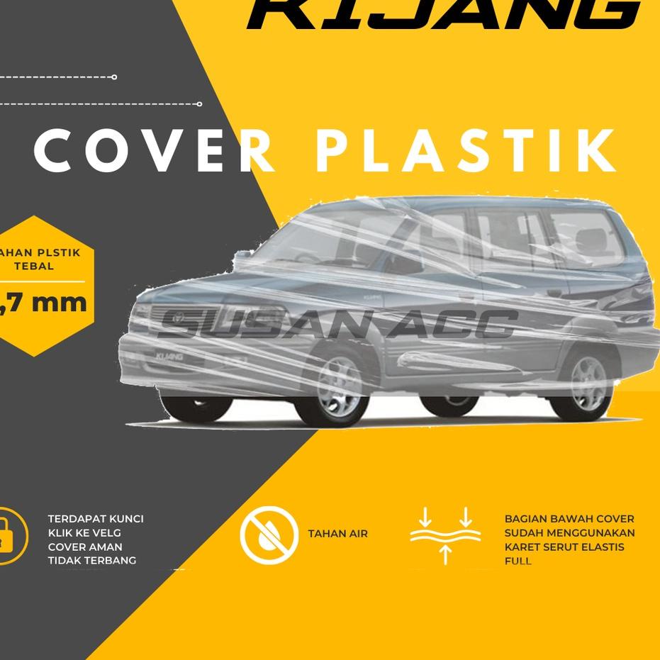 Jual New Body Cover Mobil Plastik Bening Transparan Kijang long Sarung ...