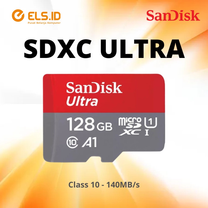 Jual SanDisk Ultra SDXC 128GB Class 10 Micro SD 140MB/s | Shopee Indonesia