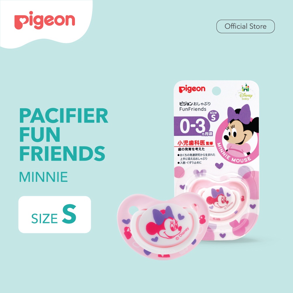 Jual MADE IN JAPAN - Pigeon Silicone Pacifier Minnie Size S Empeng Bayi ...