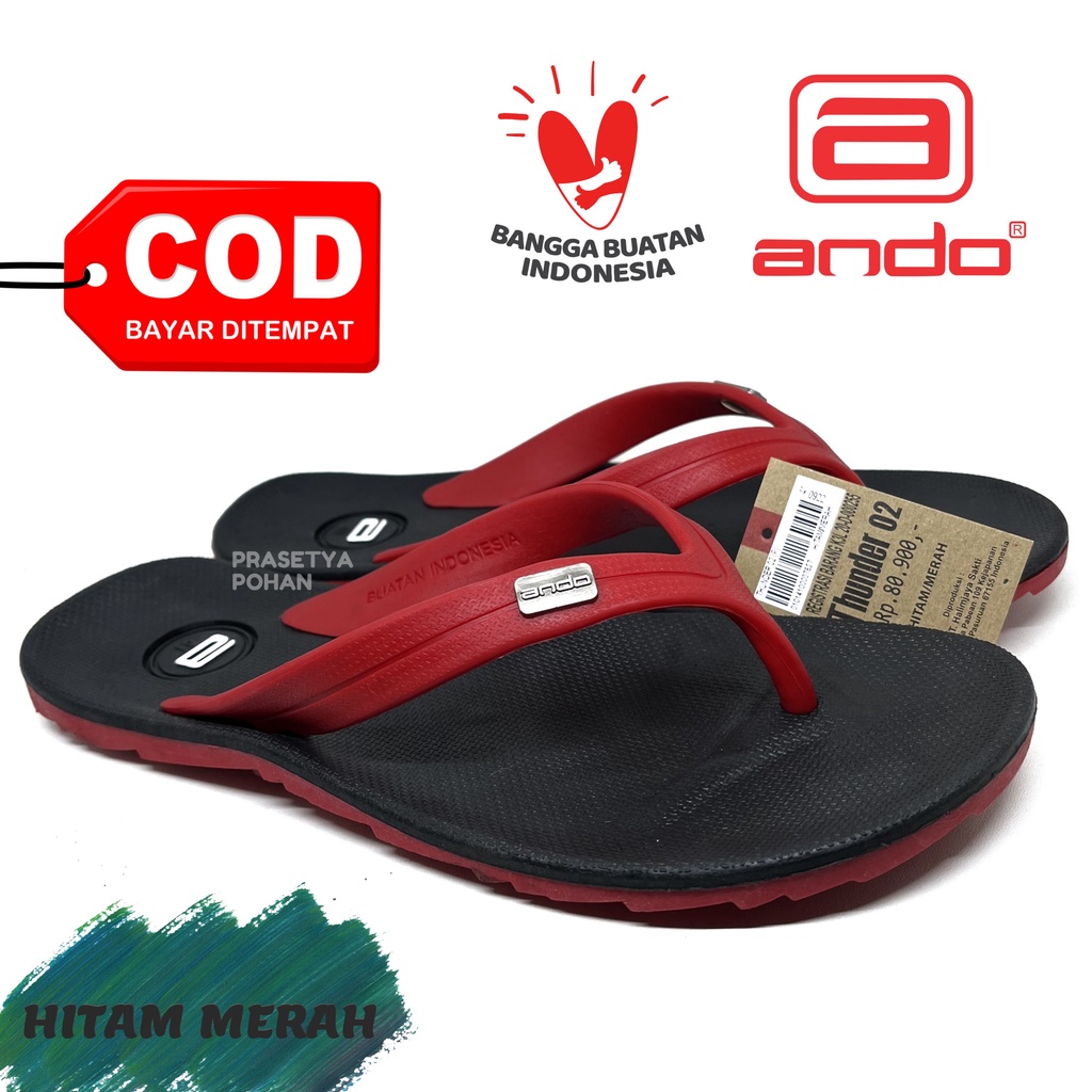 Jual Sandal Pria Ando Original Super Lentur dan Awet - Sendal Ando Pria ...