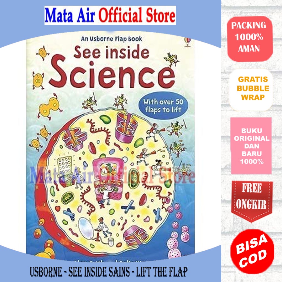 Jual ORIGINAL USBORNE SEE INSIDE SAINS LIFT THE FLAT TERJEMAH - ERLANGGA | Shopee Indonesia